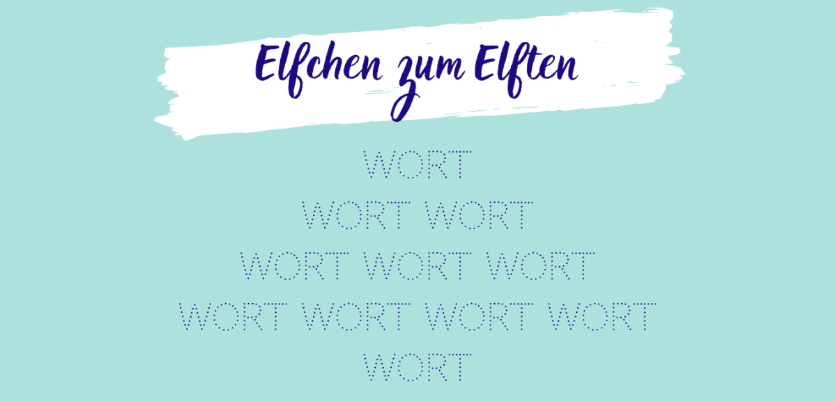 Elfchen zum Elften – Einladung – DeinPoet